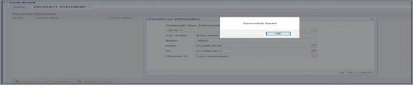 Fill or update the data fields as shown above and then clickon Ok ...